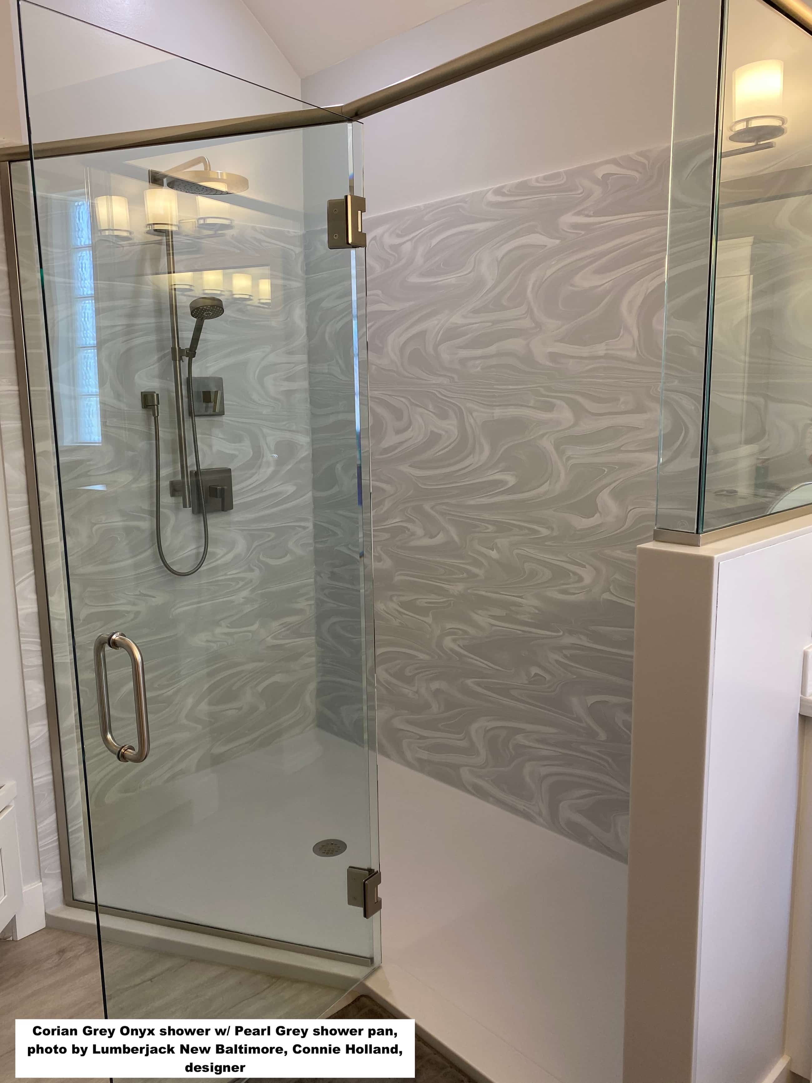 Solid Surface Showers